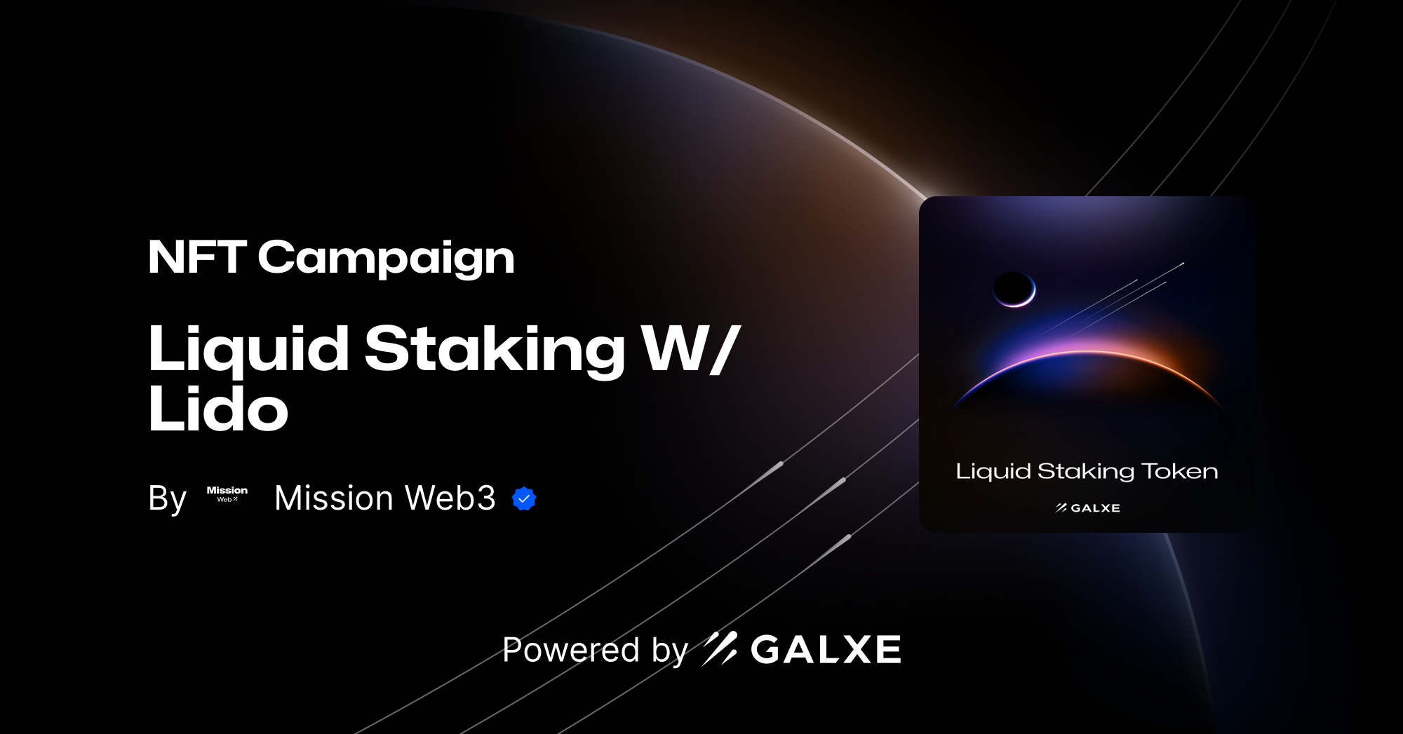 Liquid Staking W/ Lido by Mission Web3 | Galxe Quest