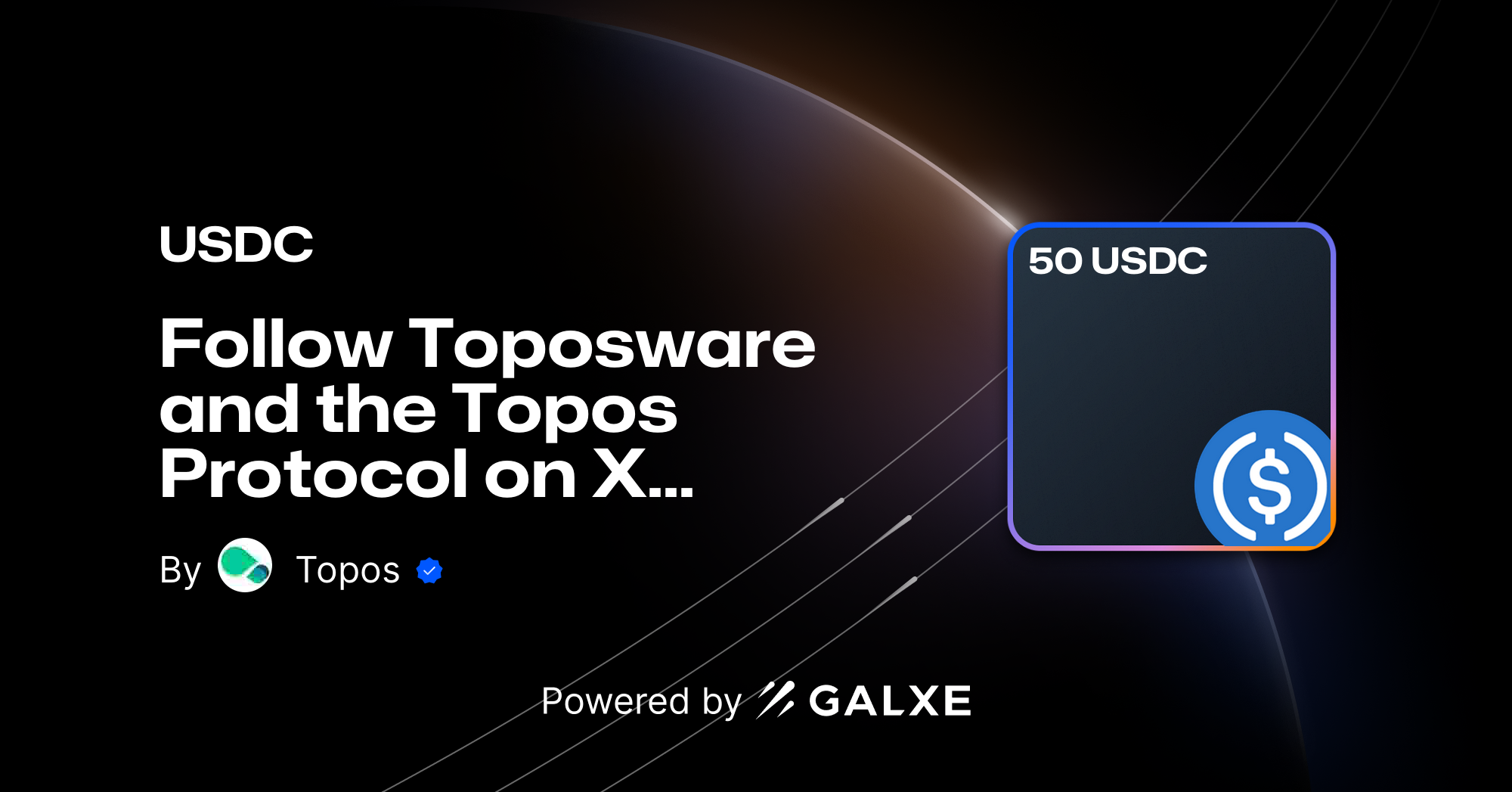 Follow Toposware and the Topos Protocol on X by Topos | Galxe