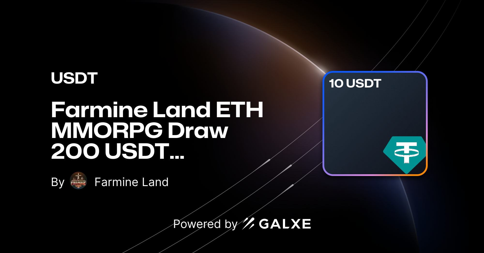 Farmine Land ETH MMORPG ・Draw 200 USDT by Farmine Land | Galxe Quest