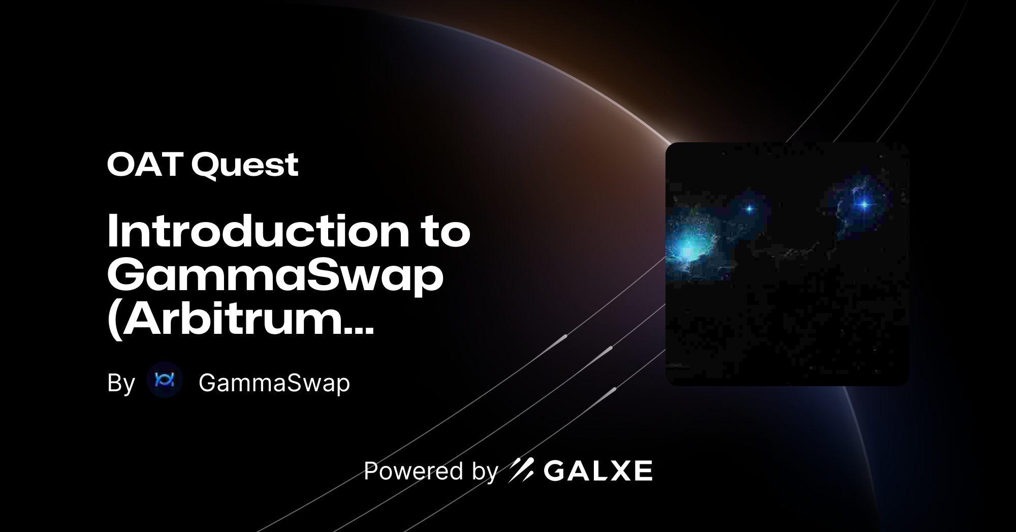 Introduction to GammaSwap (Arbitrum Mainnet) by GammaSwap | Galxe Quest