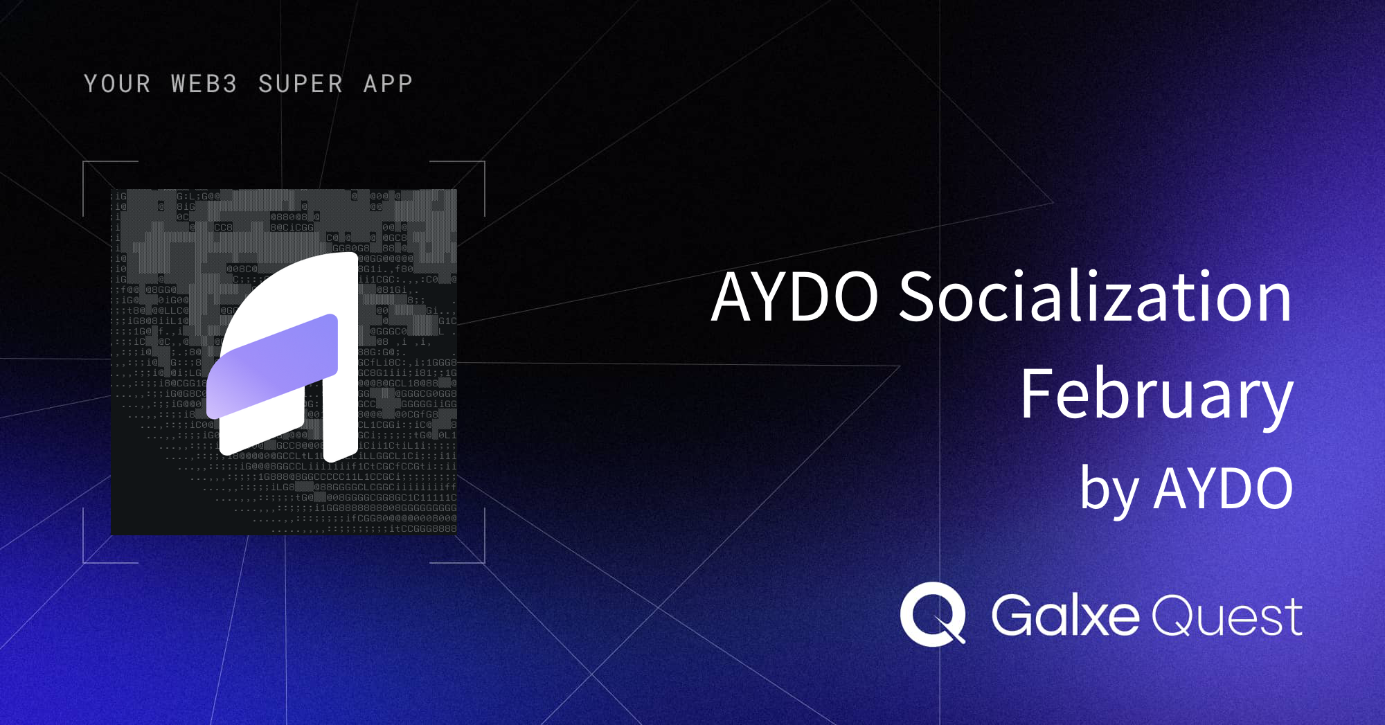 AYDO Socialization February by AYDO | Galxe Quest