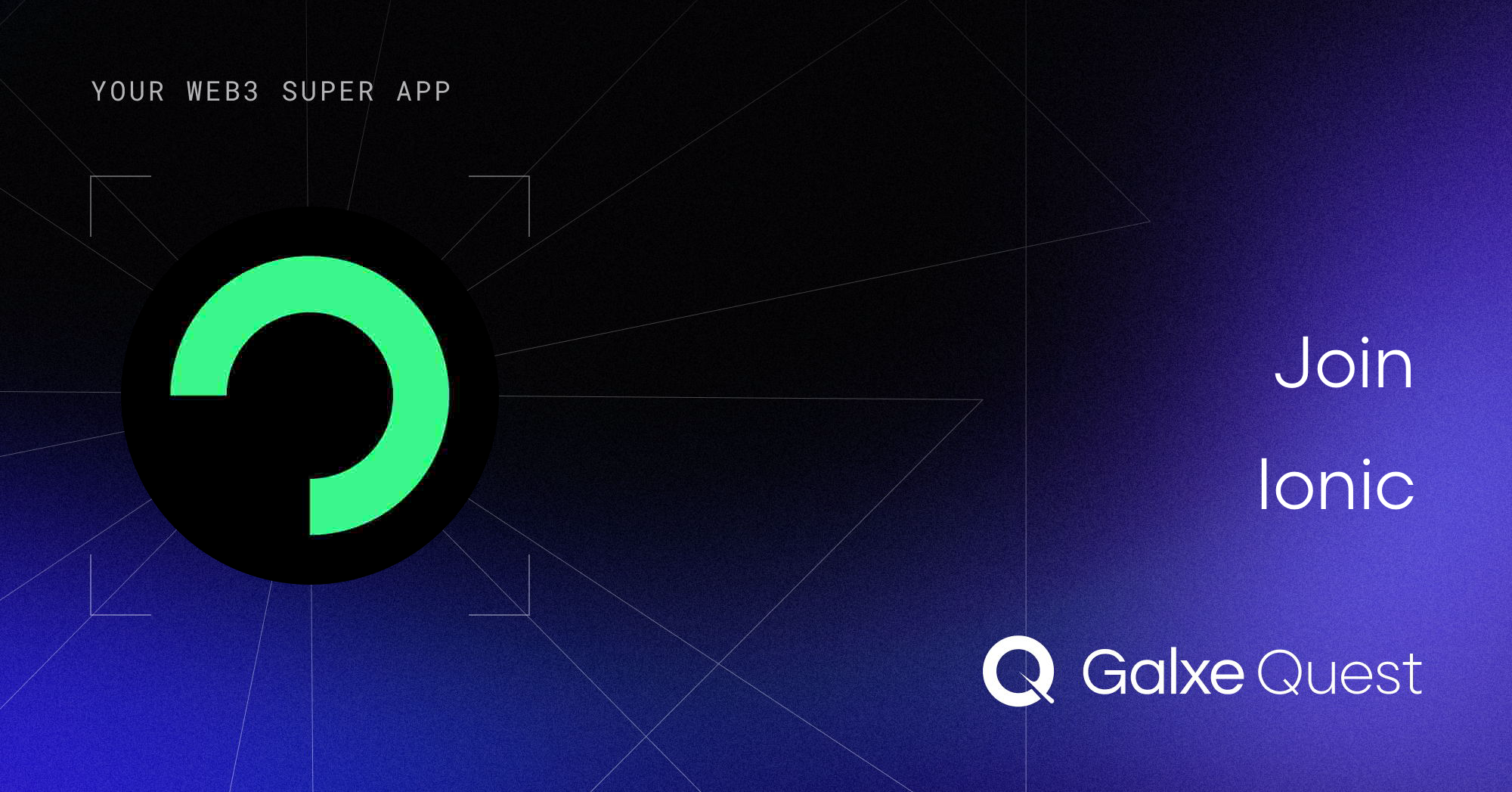 Join Ionic on Galxe Quest