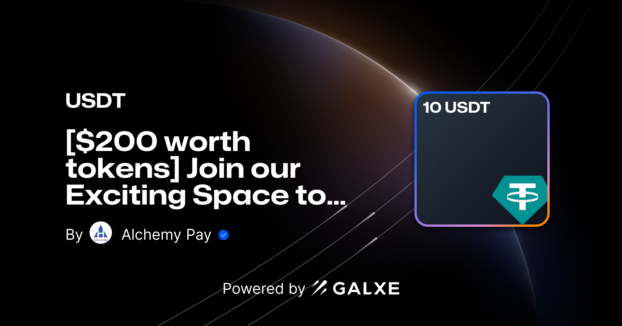 [$200 worth tokens] Join our Exciting Space to win big! by Alchemy Pay ...