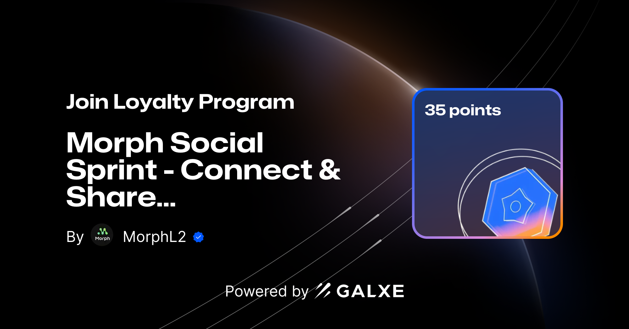 Morph Social Sprint - Connect & Share by MorphL2 | Galxe Quest