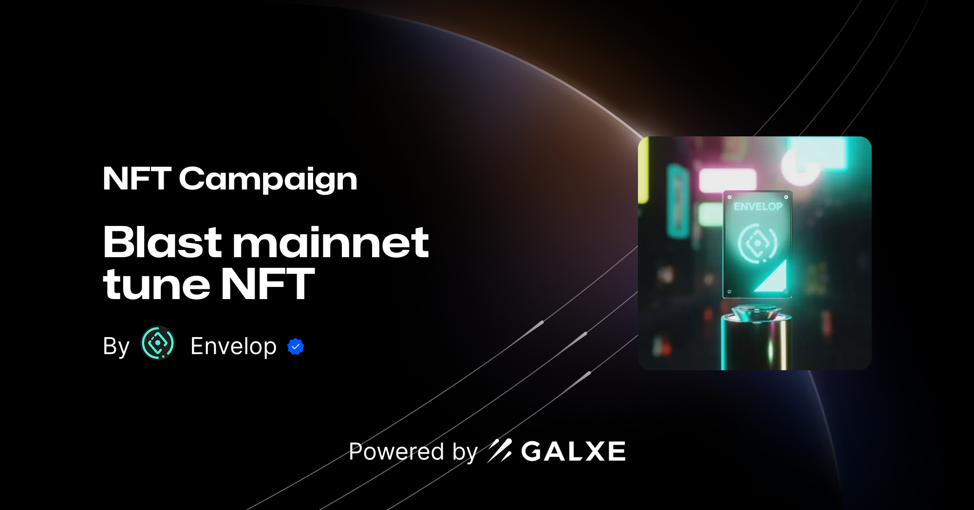 Blast mainnet tune NFT by Envelop | Galxe Quest