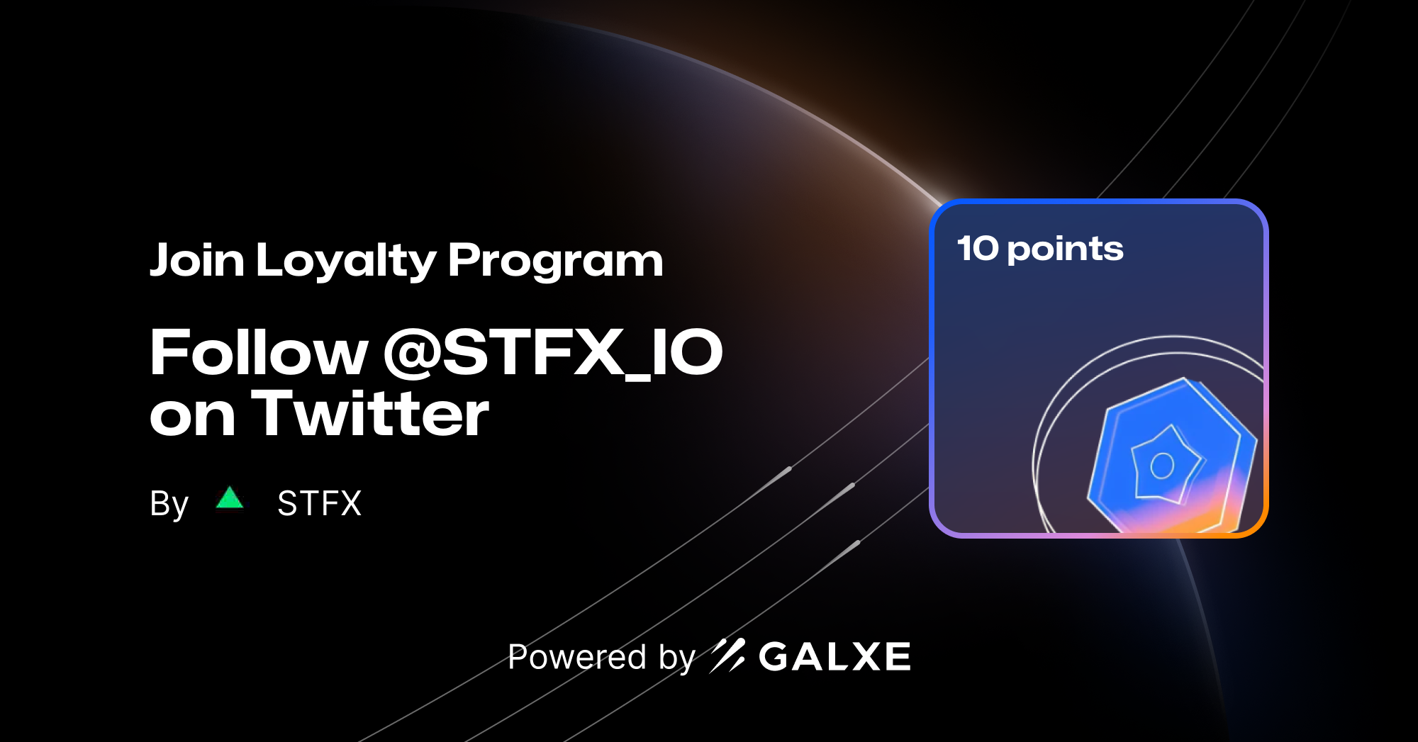 Follow @STFX_IO on Twitter by STFX | Galxe Quest