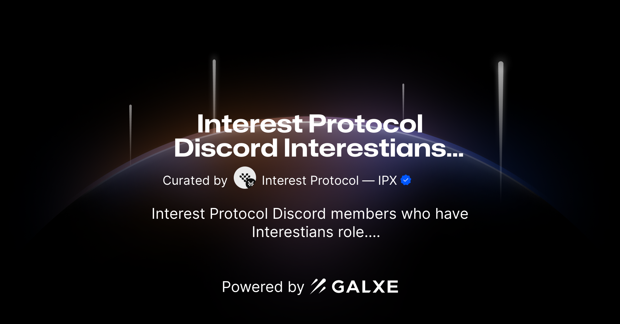 Interest Protocol Discord Interestians Credential | Galxe
