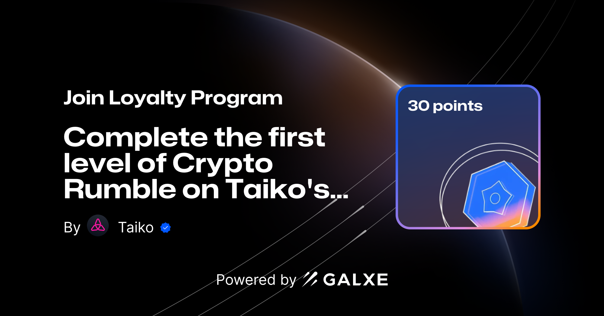 Complete the first level of Crypto Rumble on Taiko's A6 Testnet by ...