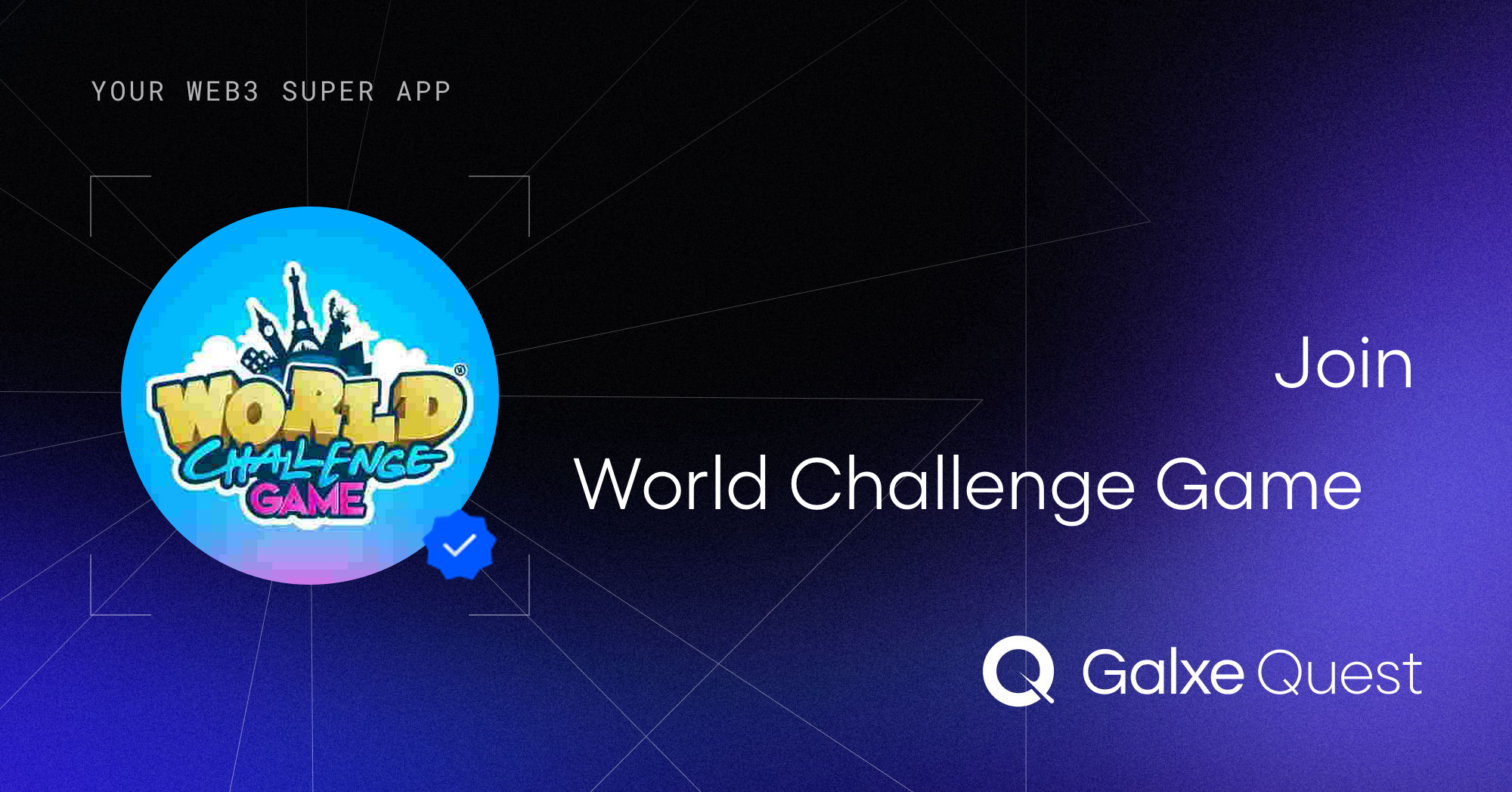 Join World Challenge Game 🌐 on Galxe Quest