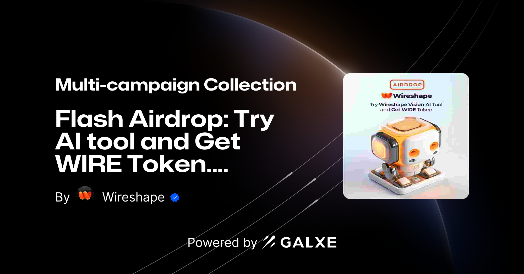 Flash Airdrop: Try AI tool and Get WIRE Token. by Wireshape | Galxe Quest