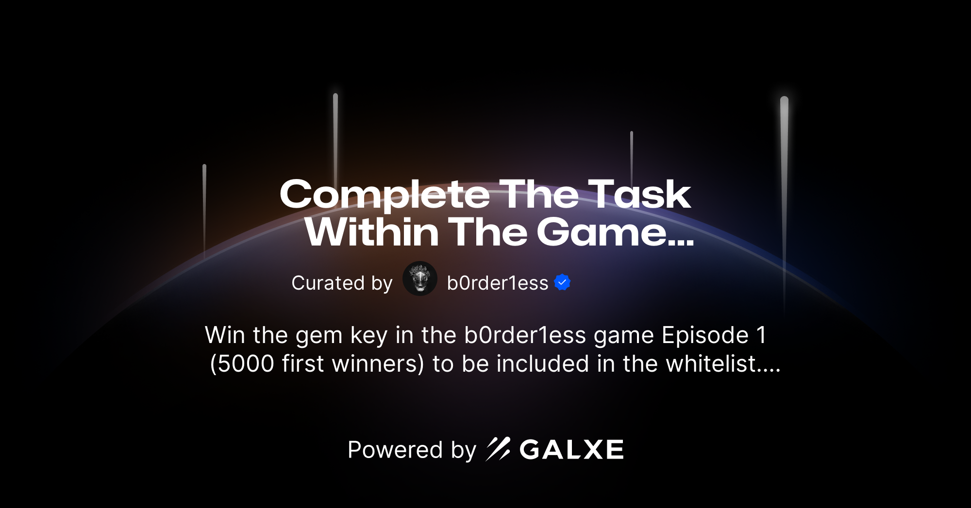Complete The Task Within The Game Credential | Galxe
