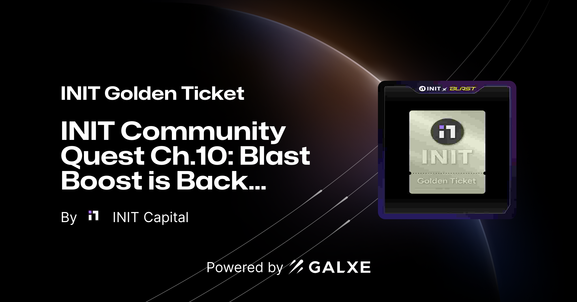 INIT Community Quest Ch.10: Blast Boost is Back by INIT Capital | Galxe ...