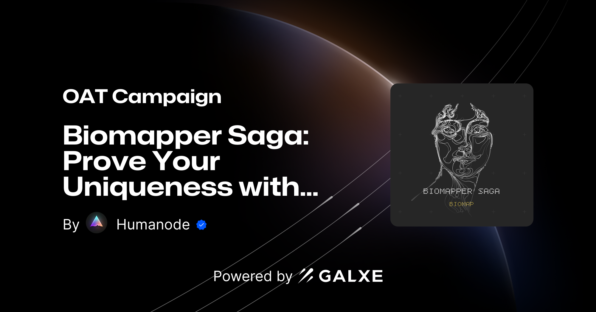 Biomapper Saga: Prove Your Uniqueness with Humanode Biomapper by Humanode | Galxe Quest