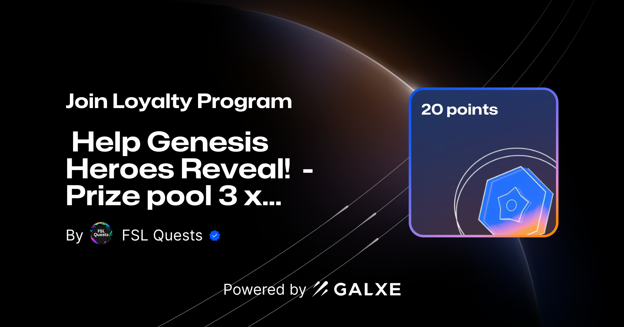 🤩 Help Genesis Heroes Reveal! 🌟 - Prize pool 3 x Genesis Coupons & 3000 $GMT by FSL Quests ...