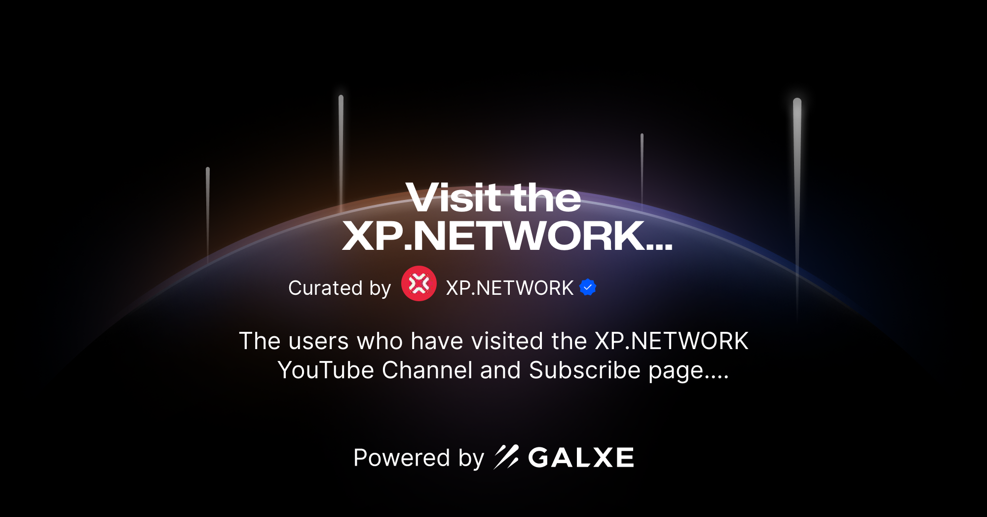 Visit the XP.NETWORK YouTube Channel and Subscribe Credential | Galxe
