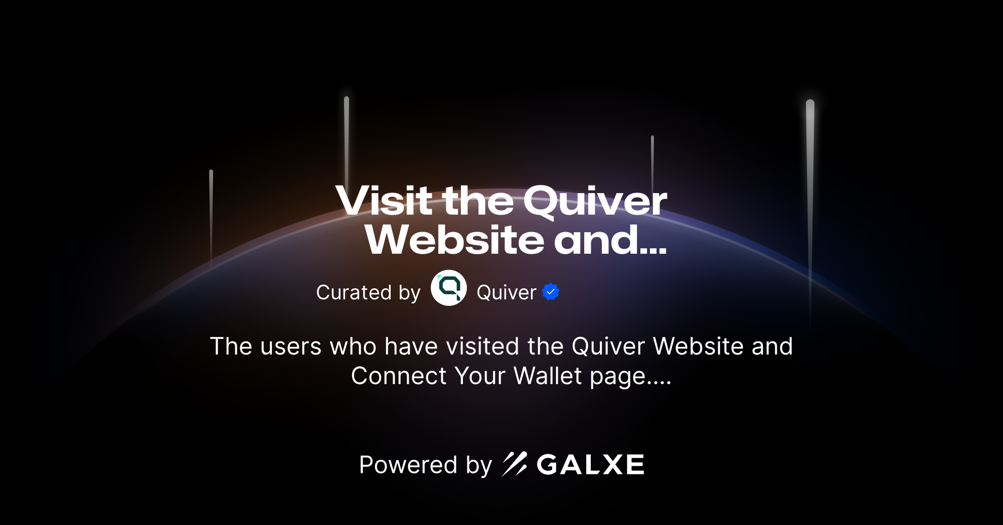 Visit the Quiver Website and Connect Your Wallet Credential | Galxe