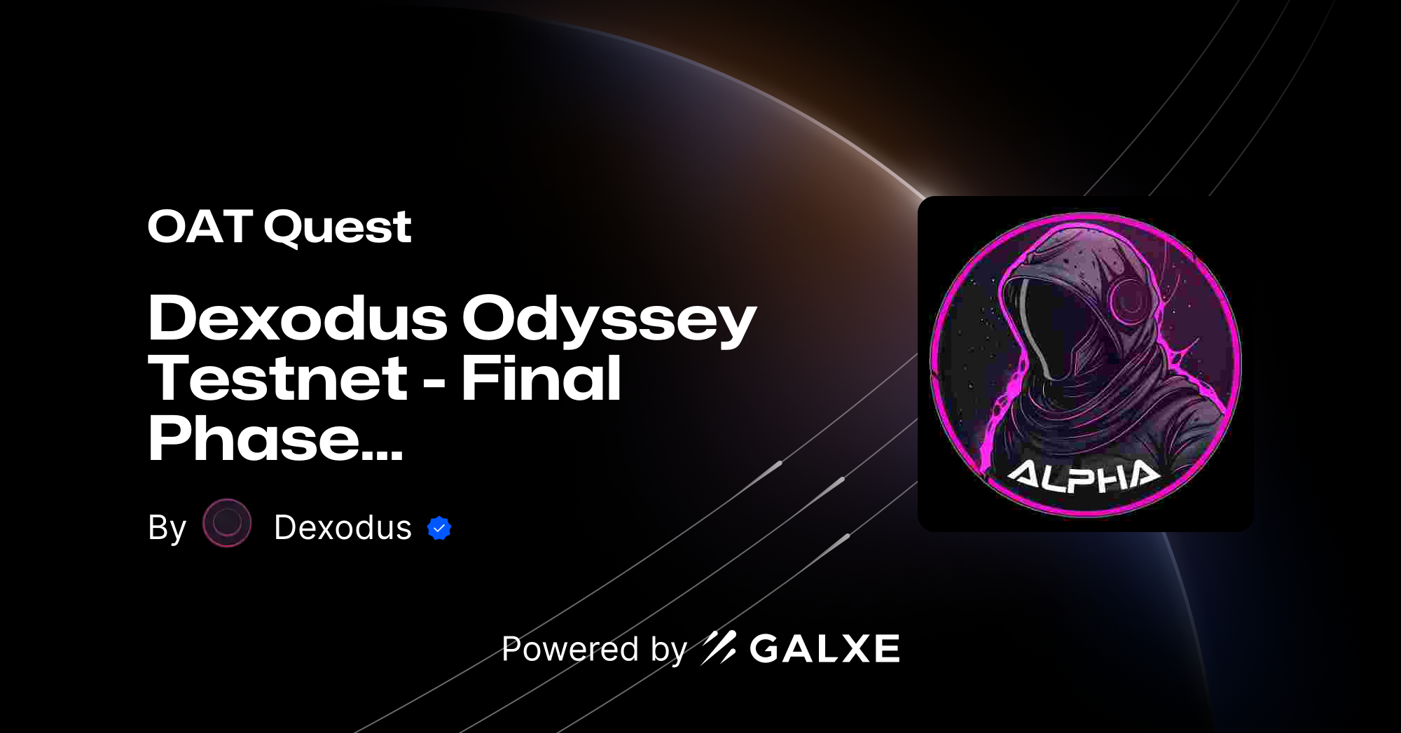 Dexodus Odyssey Testnet - Final Phase by Dexodus | Galxe Quest