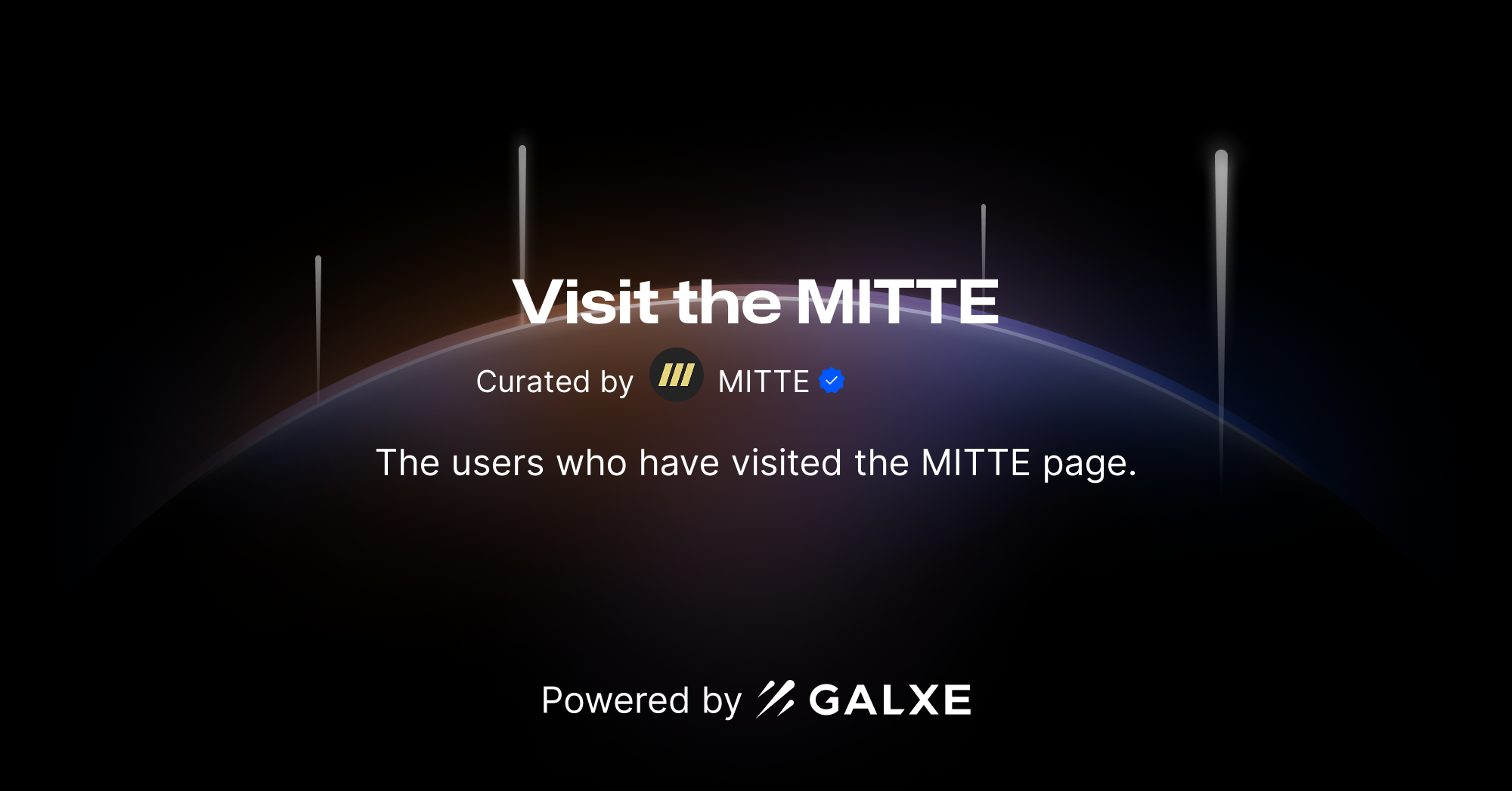 Visit the MITTE Credential | Galxe