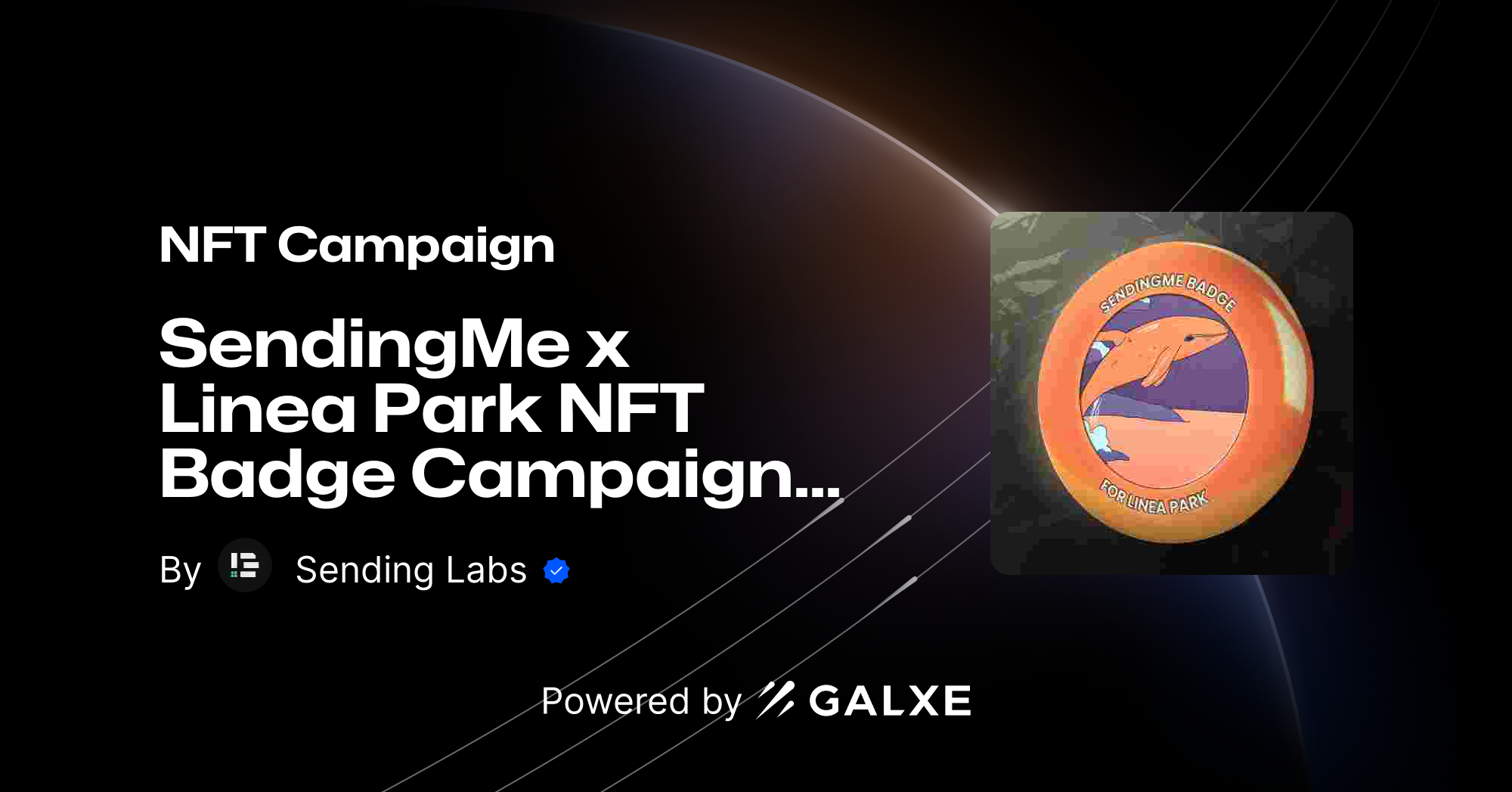 SendingMe x Linea Park NFT Badge Campaign by Sending Labs | Galxe Quest