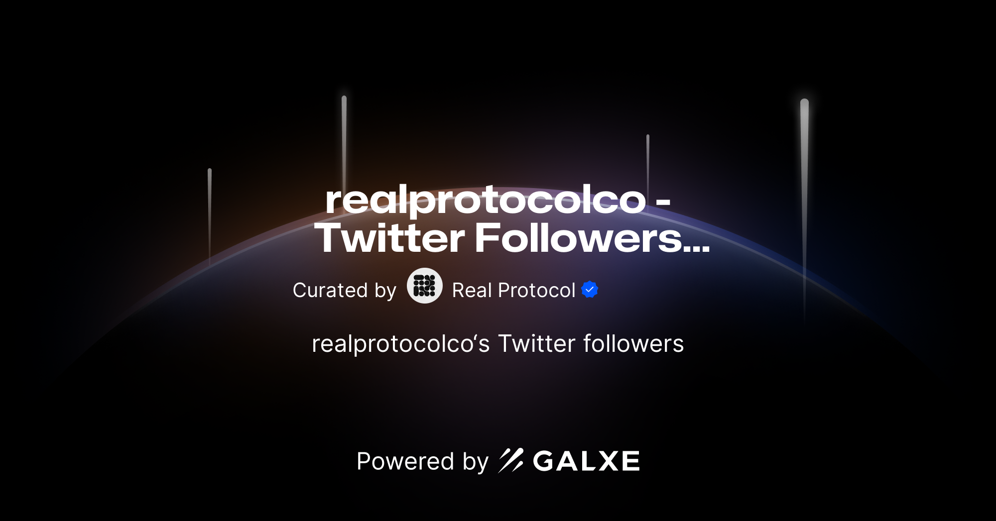 realprotocolco - X Followers Credential | Galxe
