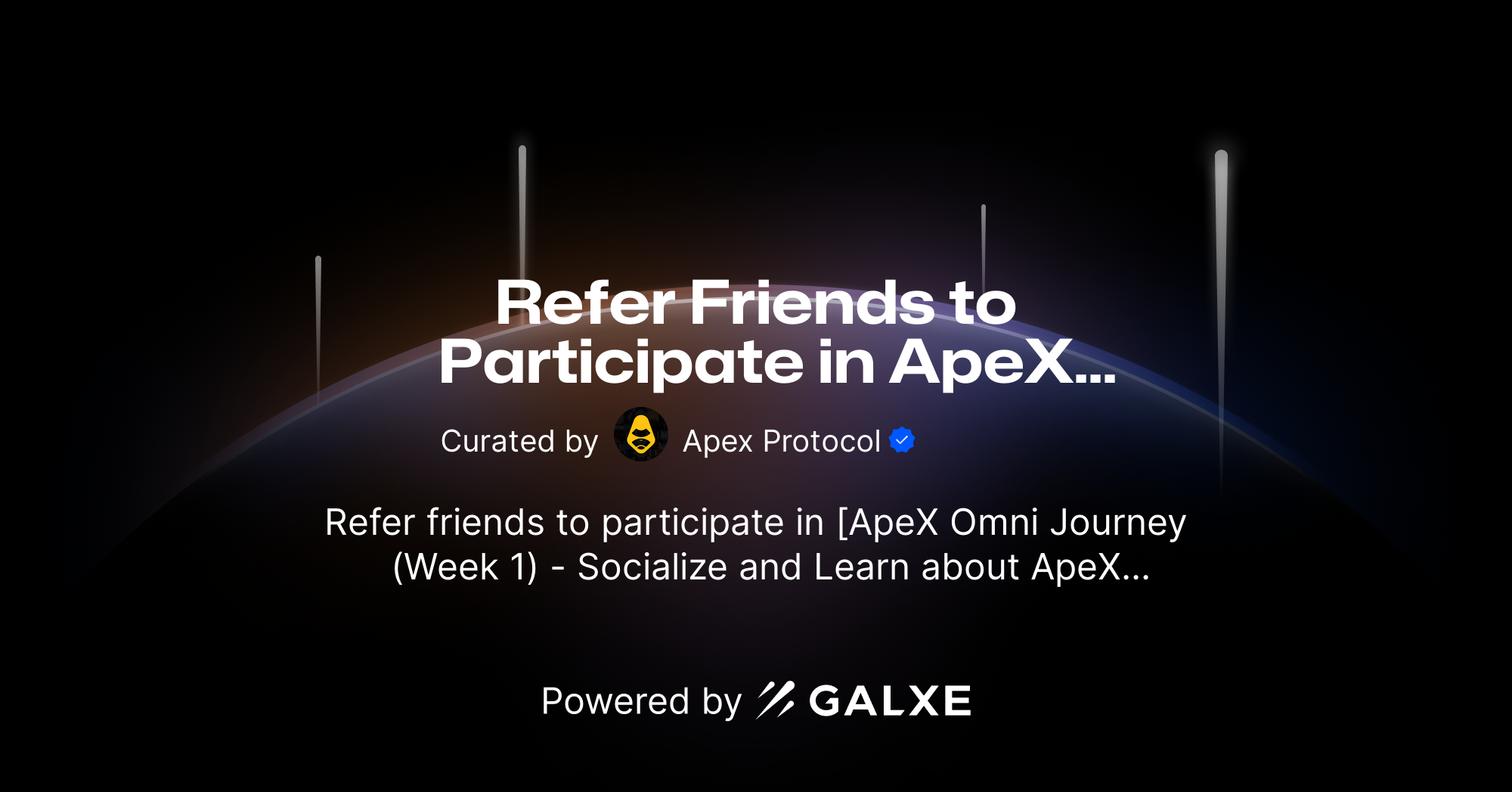 Refer Friends to Participate in ApeX Omni Journey (Week 1) - Socialize ...