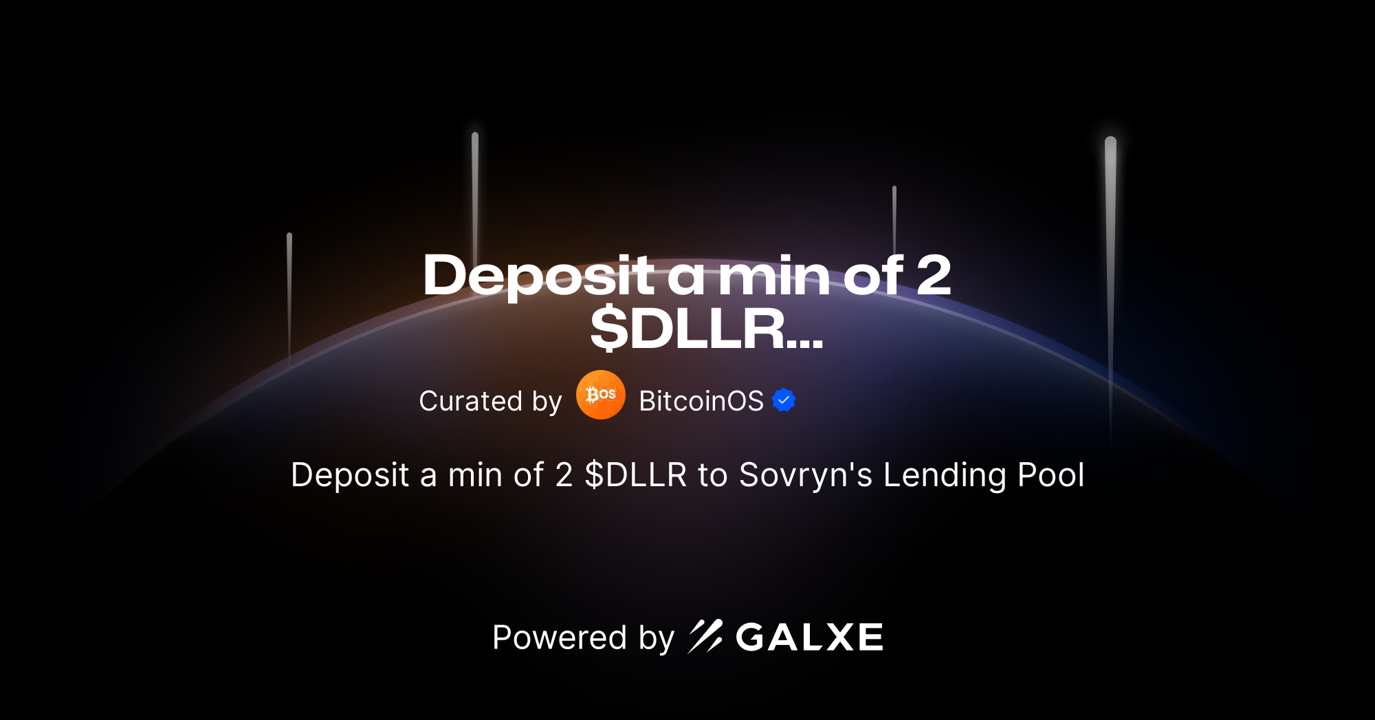 Deposit a min of 2 $DLLR Credential | Galxe