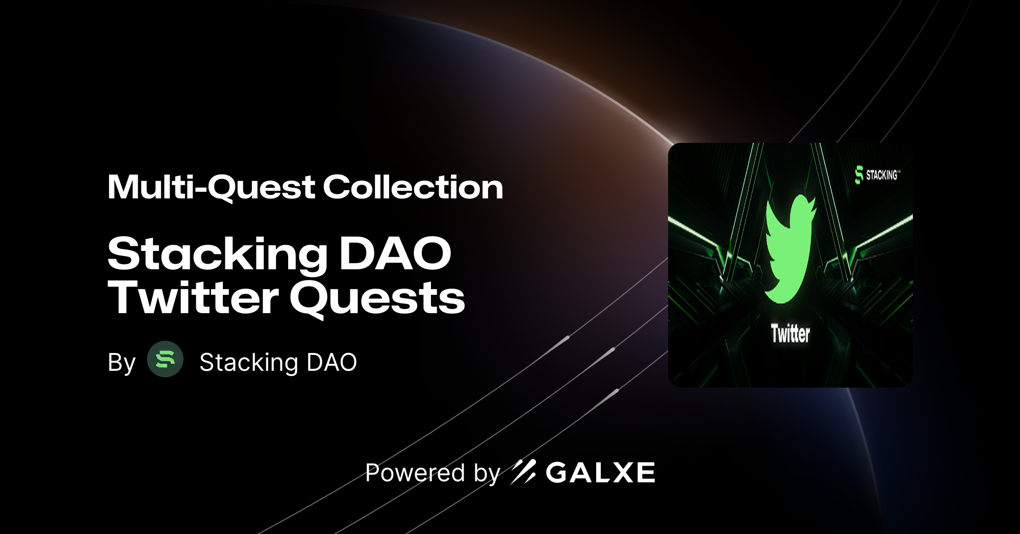 Stacking DAO Twitter Quests by Stacking DAO | Galxe Quest