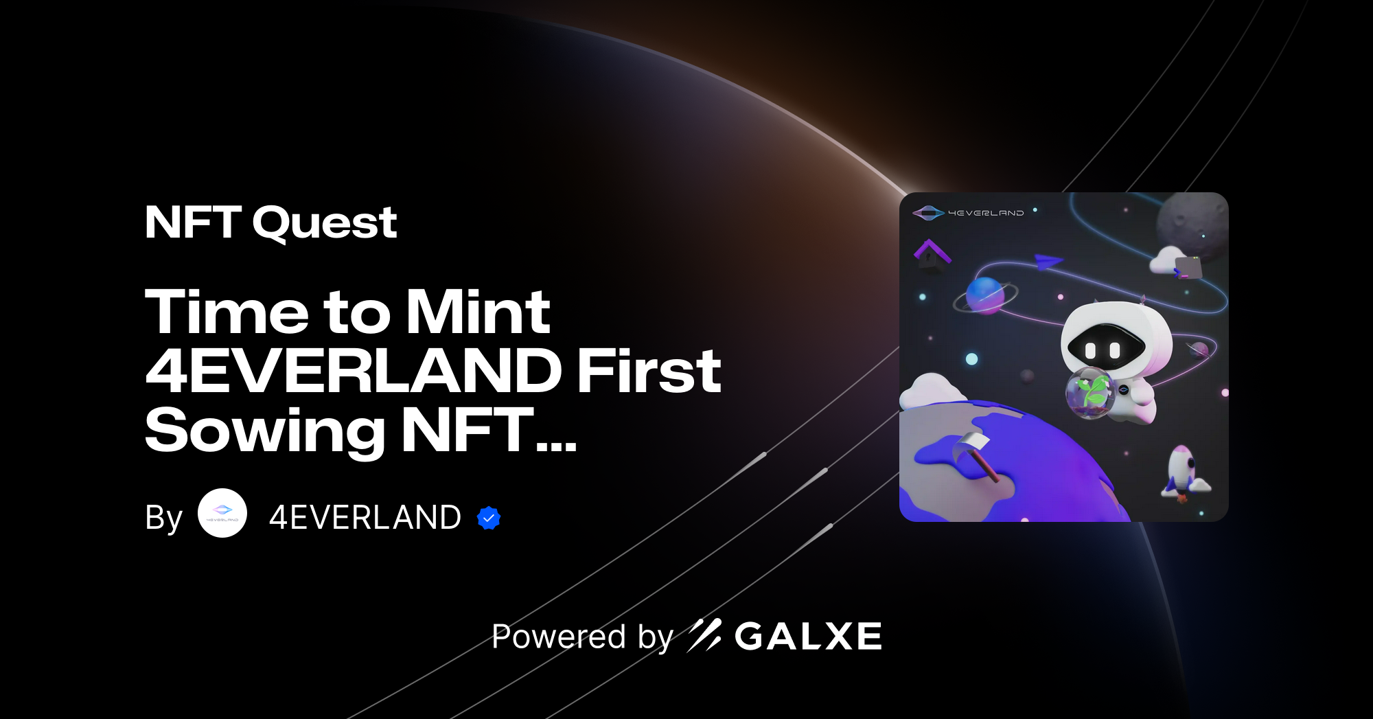 Time to Mint 4EVERLAND First Sowing NFT by 4EVERLAND | Galxe Quest