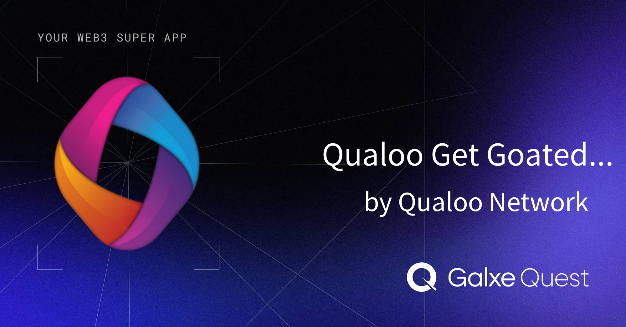 Qualoo Get Goated Campaign by Qualoo Network | Galxe Quest