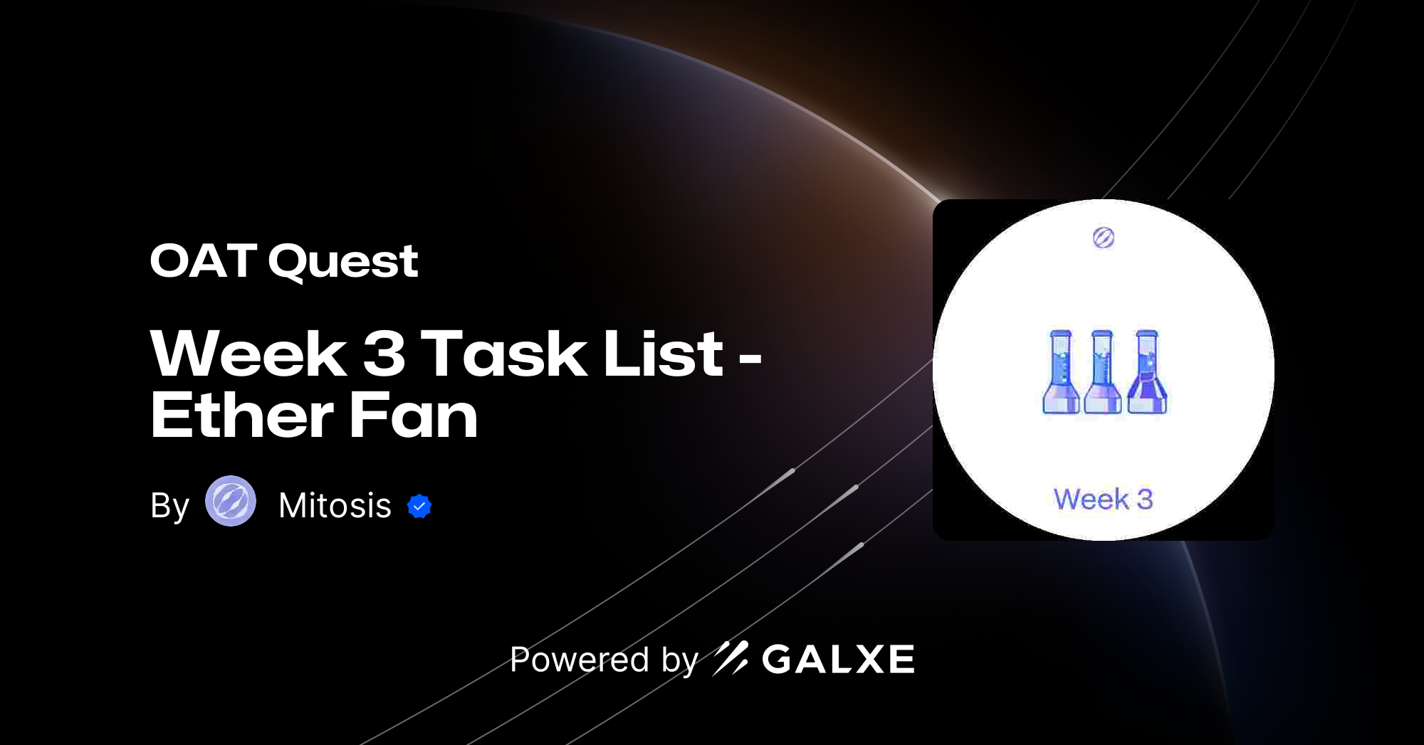 Week 3 Task List - Ether Fan by Mitosis | Galxe Quest
