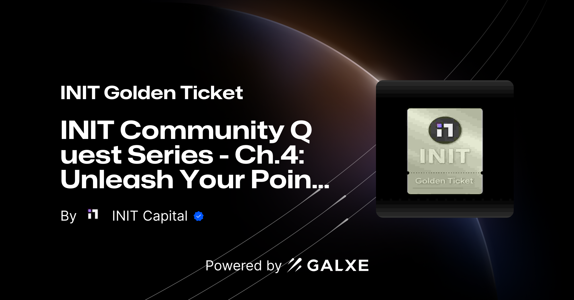 INIT Community Quest Series - Ch.4: Unleash Your Points by INIT Capital | Galxe Quest