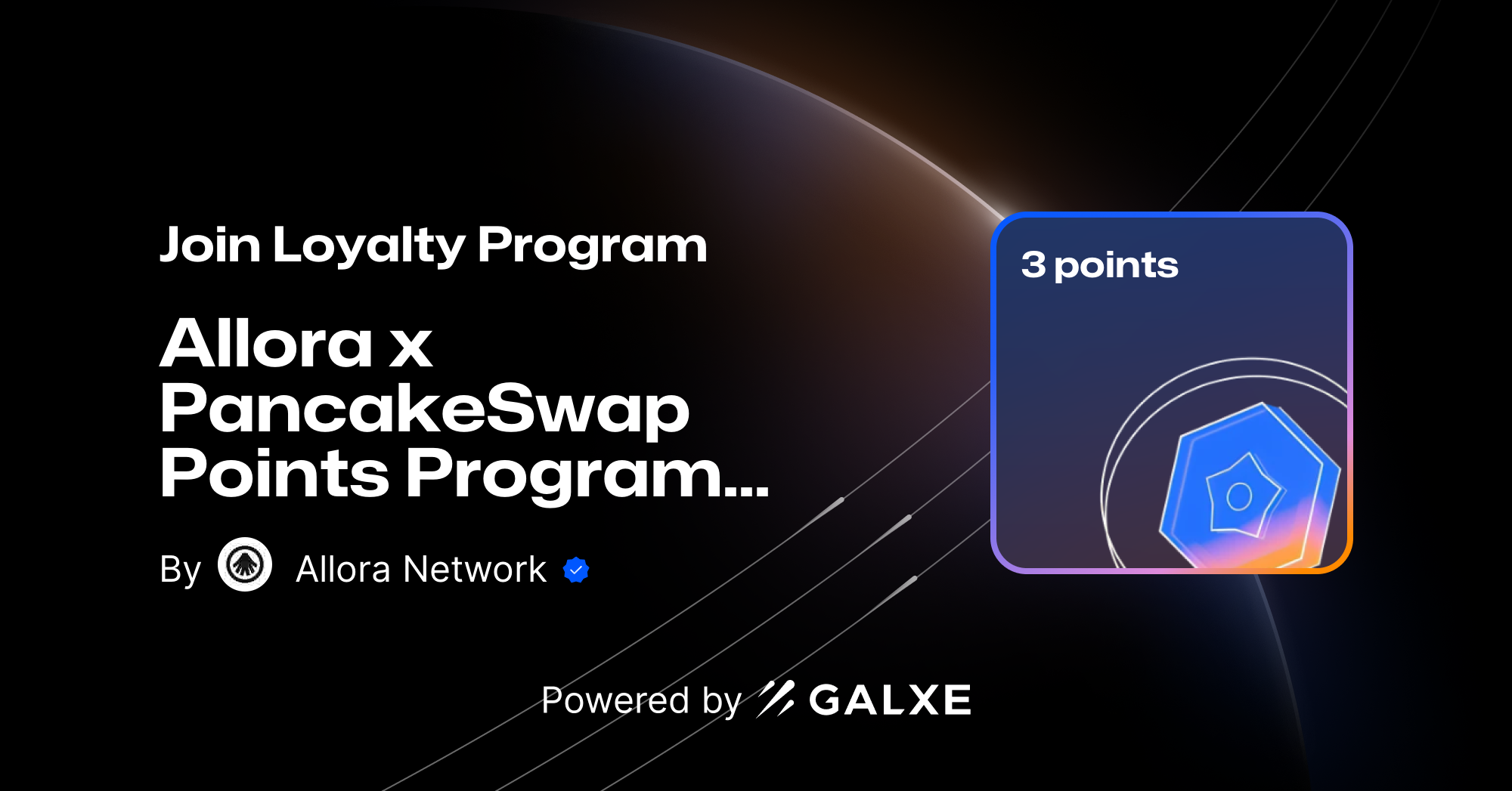 Allora x PancakeSwap Points Program by Allora Network | Galxe Quest
