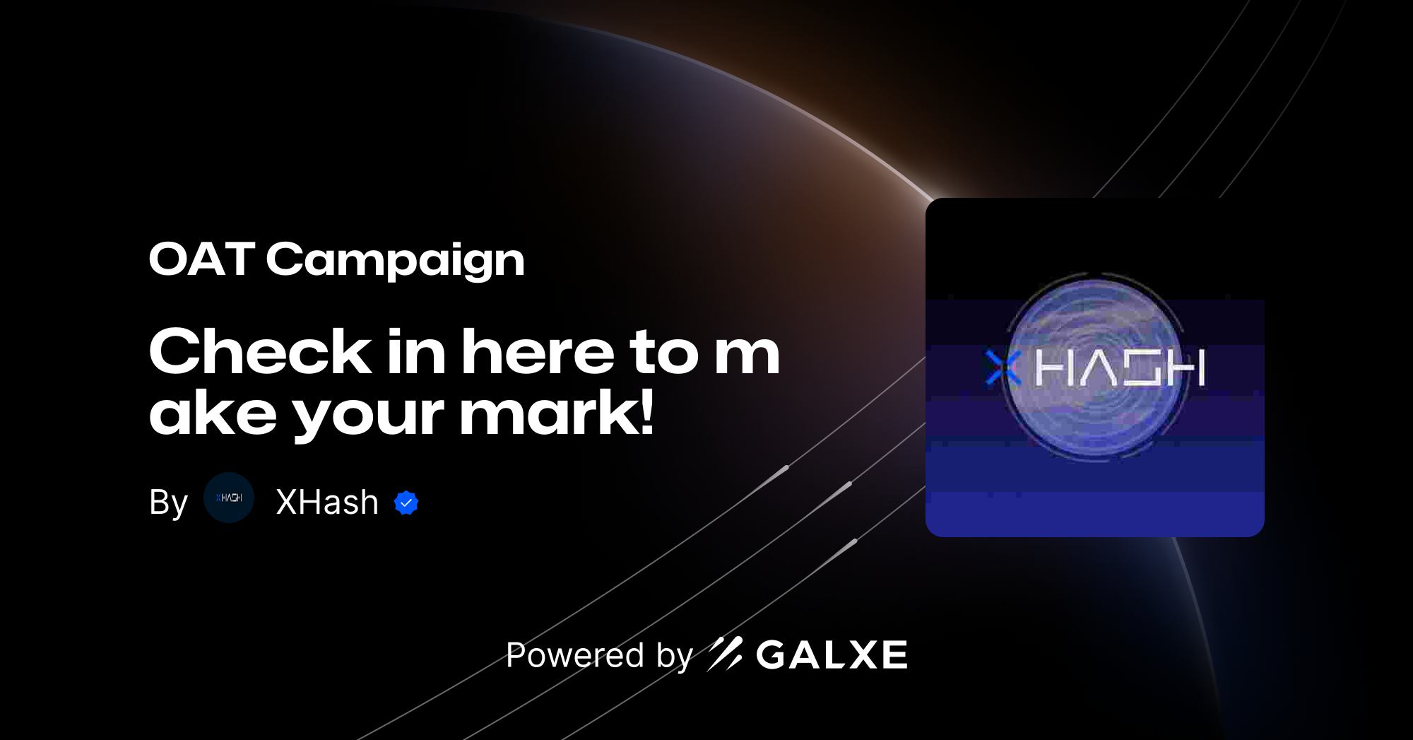 Check in here to make your mark! by XHash | Galxe Quest