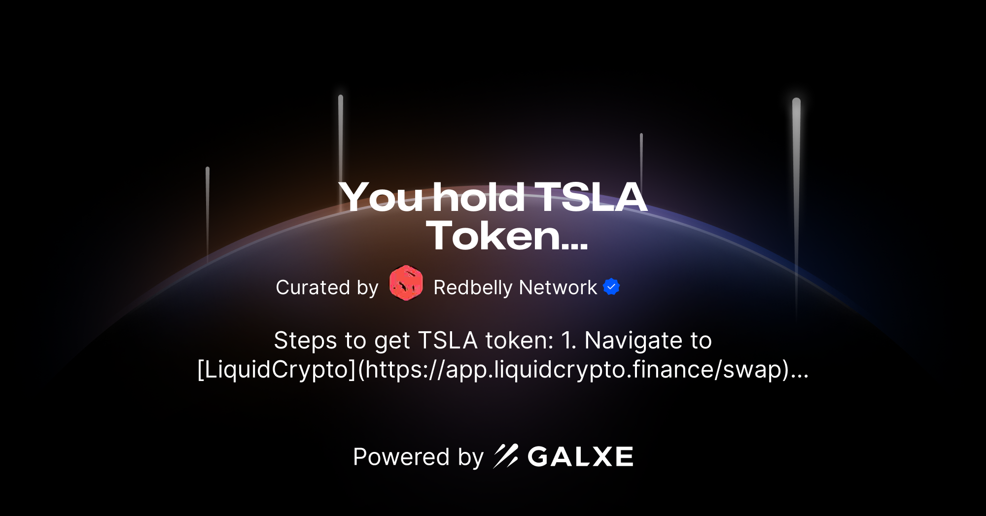 You hold TSLA Token Credential | Galxe
