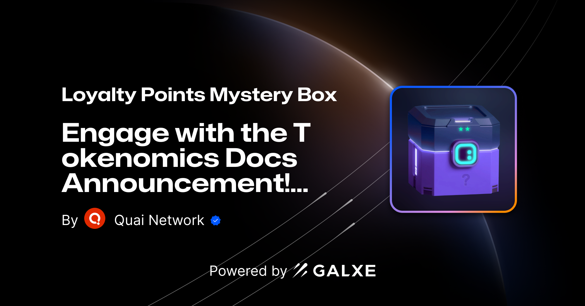 Engage with the Tokenomics Docs Announcement! by Quai Network | Galxe Quest