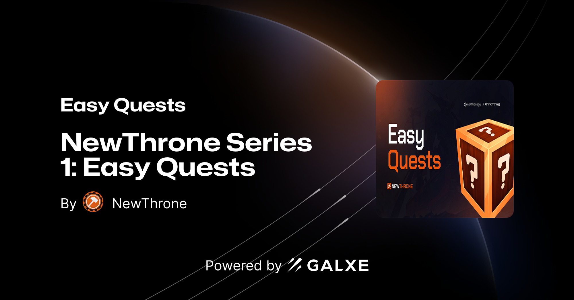 NewThrone Series 1: Easy Quests by NewThrone | Galxe Quest