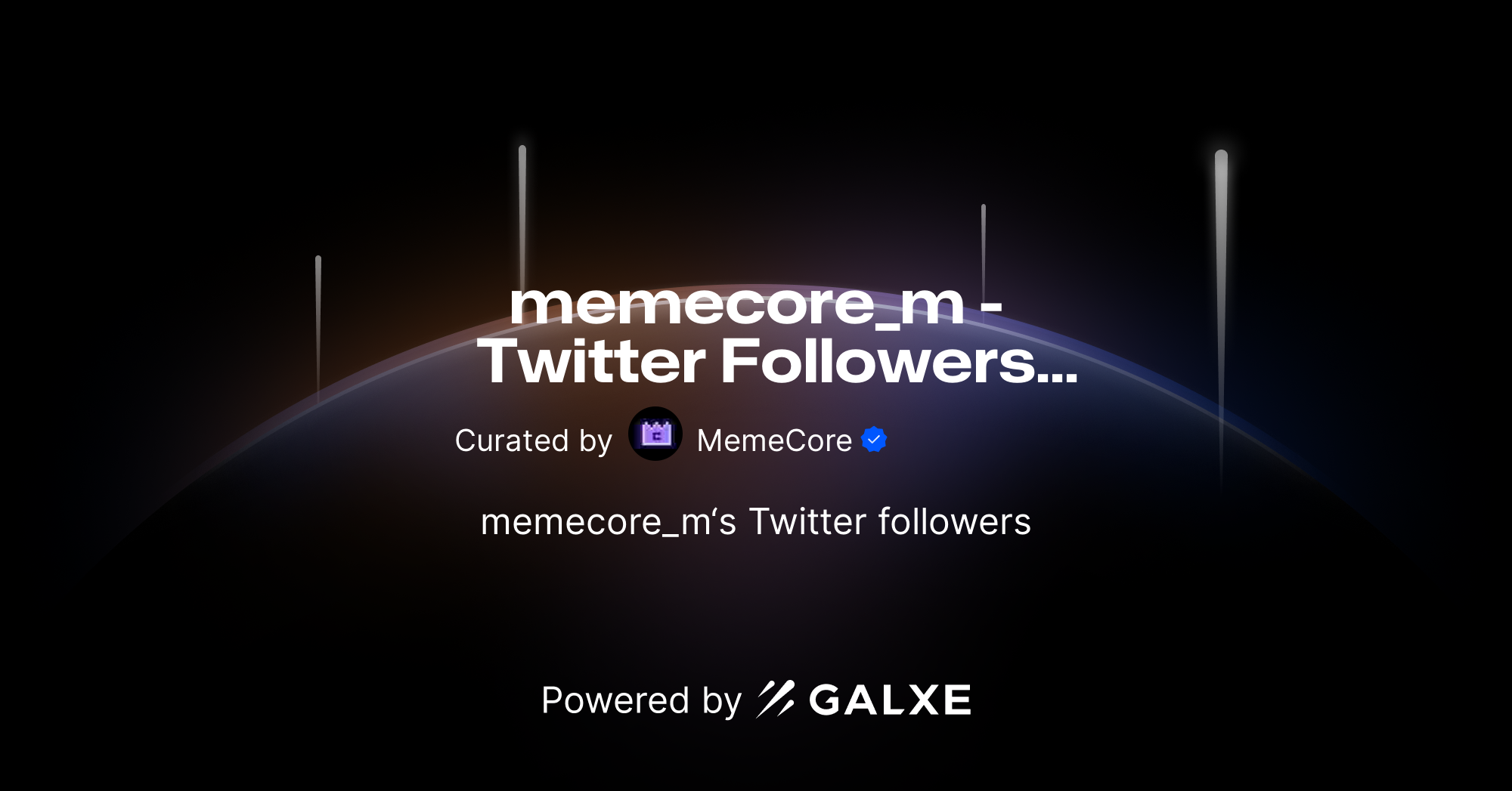 MemeCore_M - X Followers Credential | Galxe