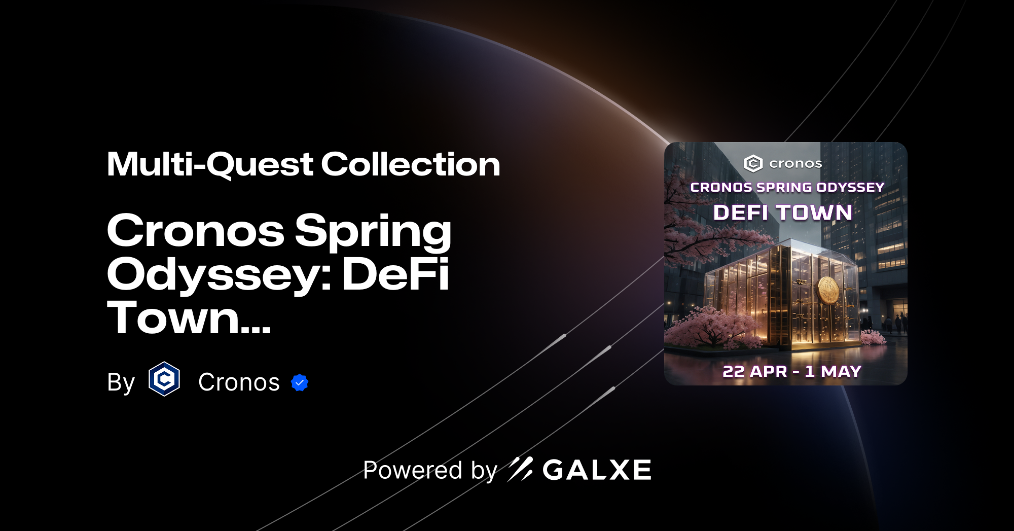 Cronos Spring Odyssey: DeFi Town by Cronos | Galxe Quest
