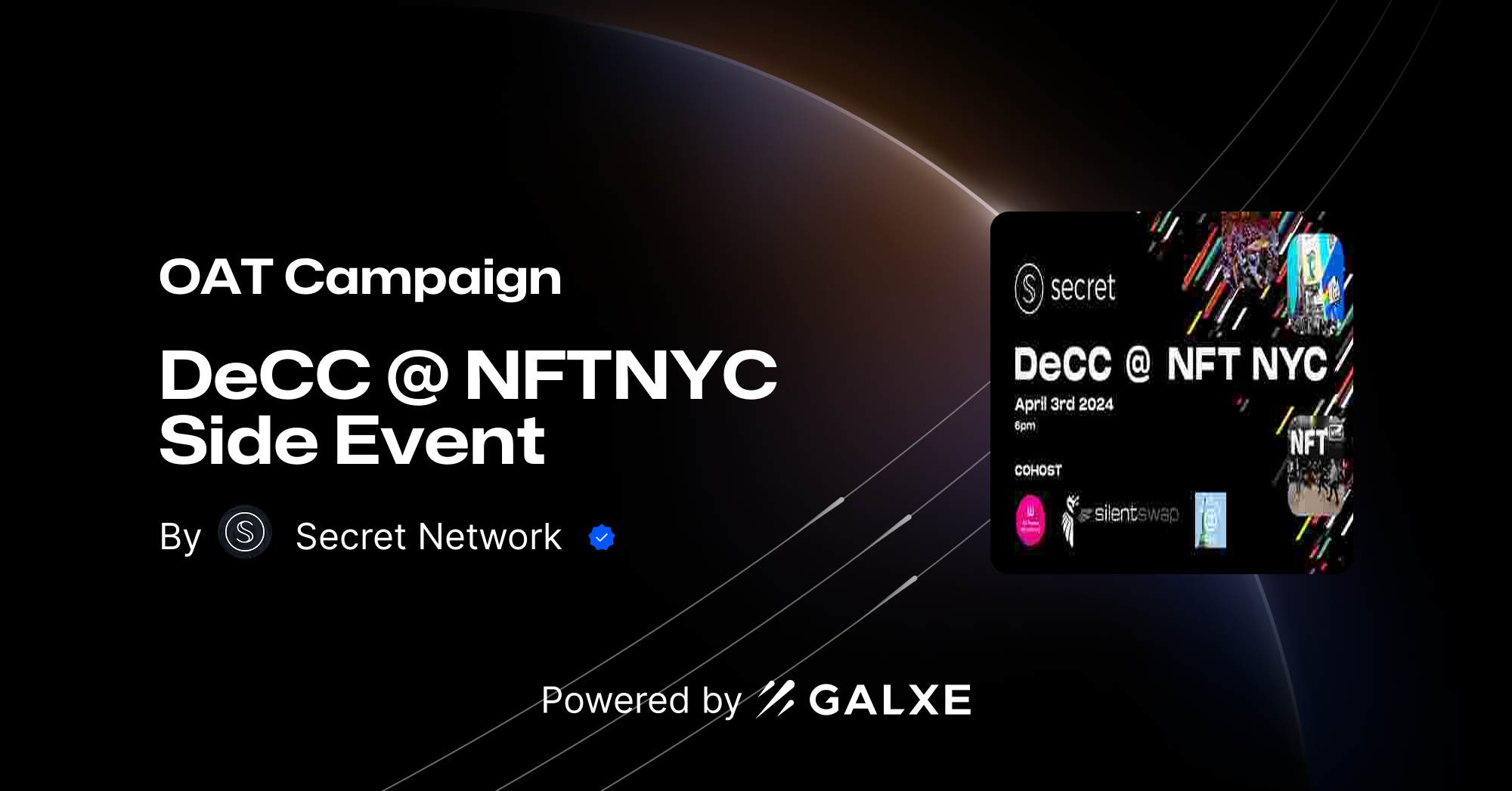 DeCC @ NFTNYC Side Event by Secret Network | Galxe Quest
